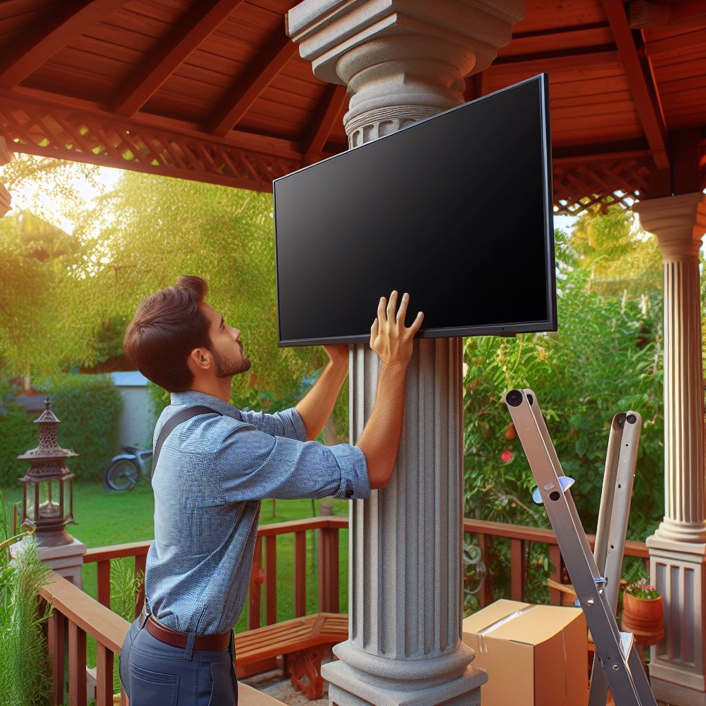 The Zebozap Outdoor Pillar Post TV Mount – ZeboZap