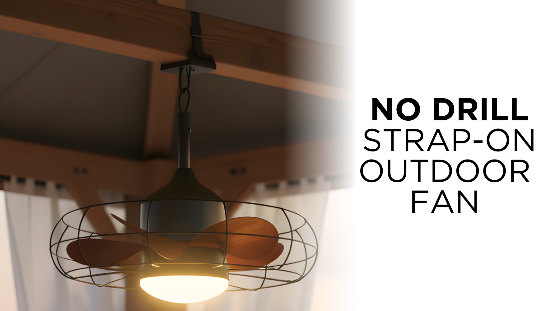ZZFANC201B NO DRILL Strap-On Outdoor Fan: A Smart Cooling Solution ...