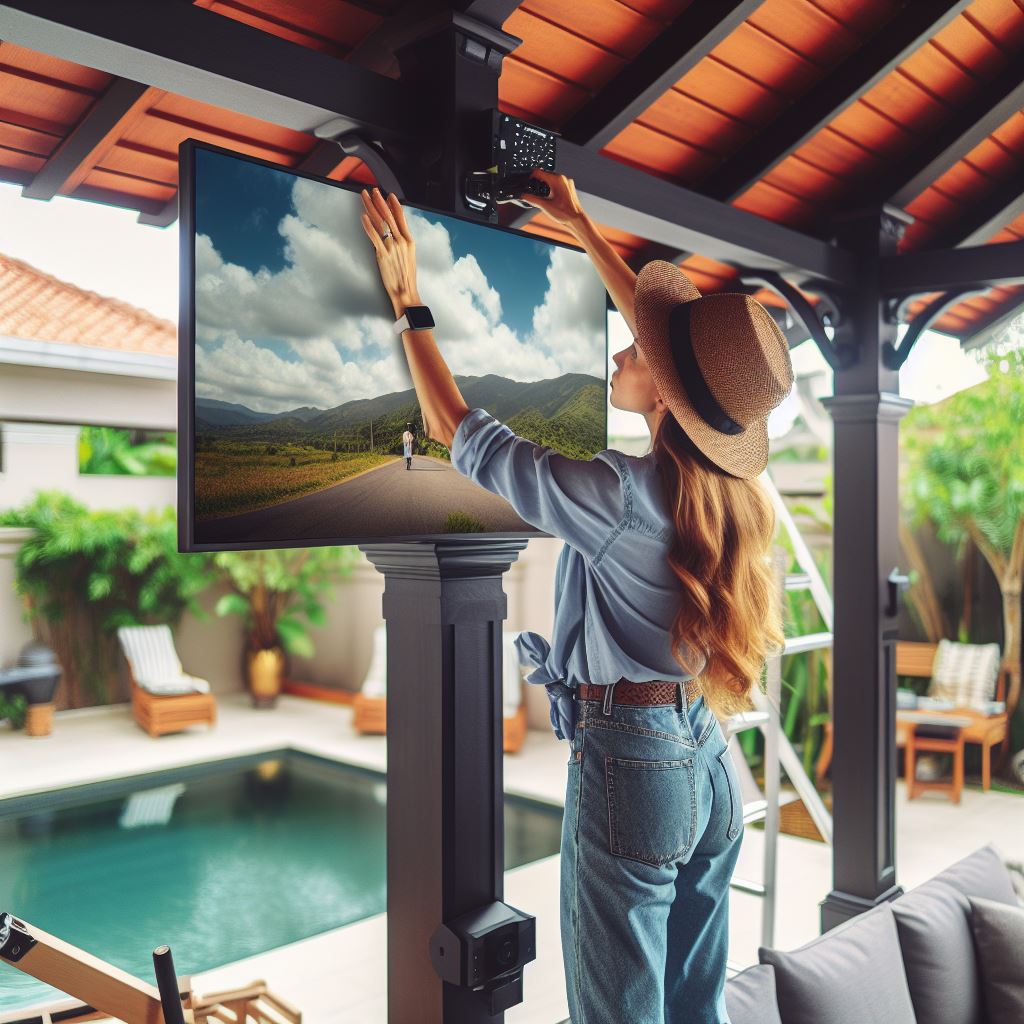Gazebo Pillar TV Mount – ZeboZap