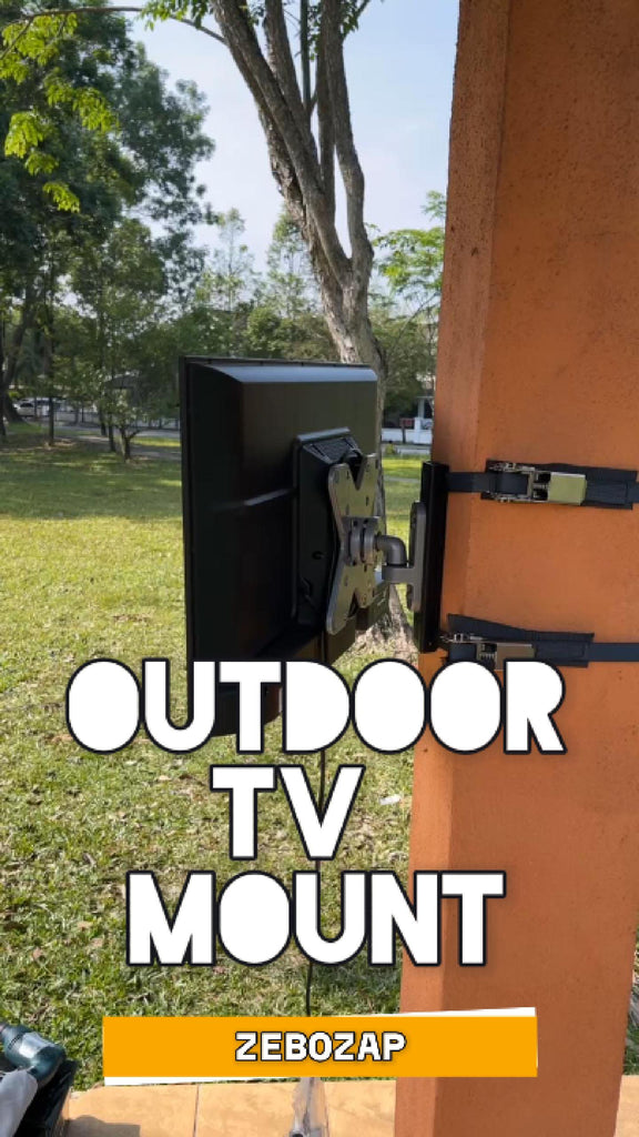 ZeboZap No Drill Outdoor TV Mount | Gazebo TV Mount | Weatherproof