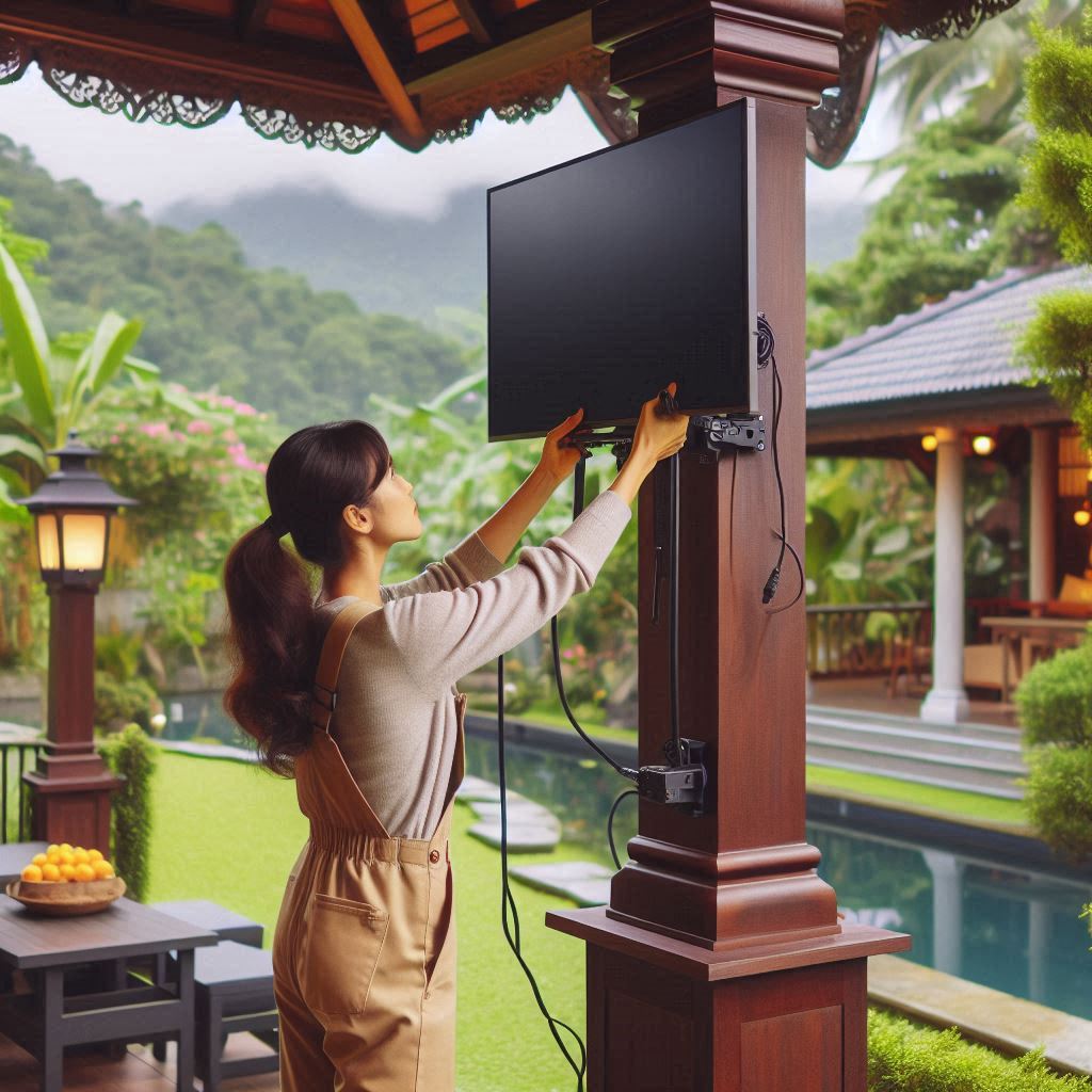 Full Motion Outdoor Pillar Mount – ZeboZap