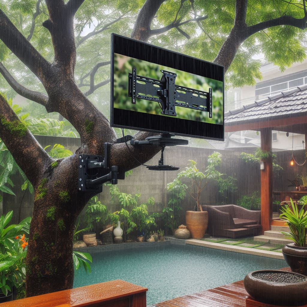 NO DRILL, WEATHERPROOF, FULL MOTION TV MOUNT – ZeboZap