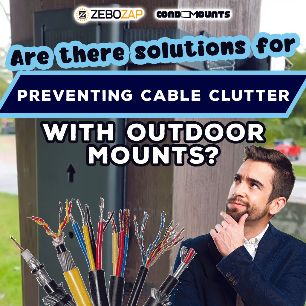 How to deal with cluttered wires on outdoor mounted TV? – ZeboZap