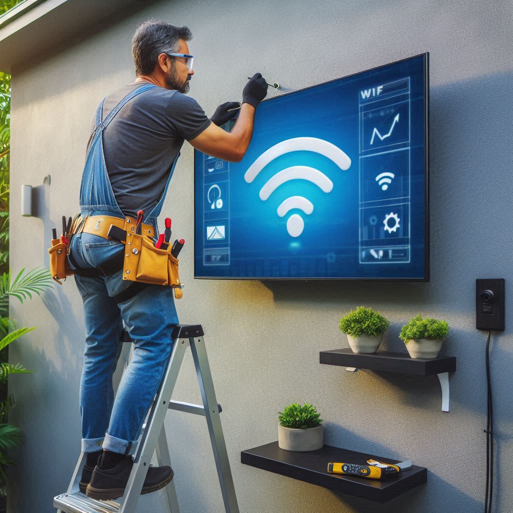 How to connect outdoor TV mounted outdoors with internet? – ZeboZap